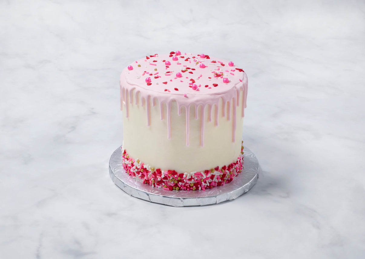 Valentines Drip Cake – Misha's Cupcakes