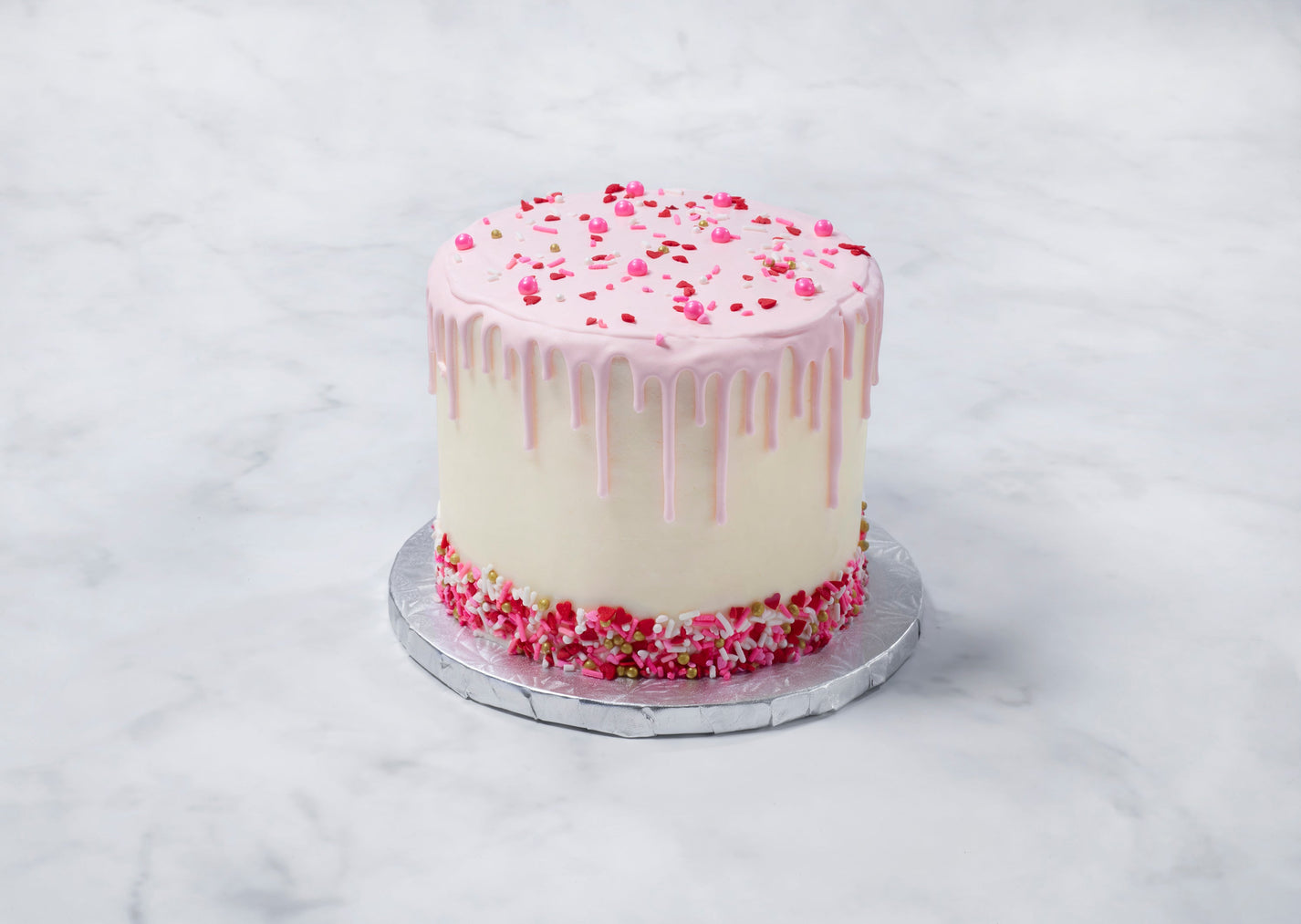 Valentines Drip Cake – Misha's Cupcakes